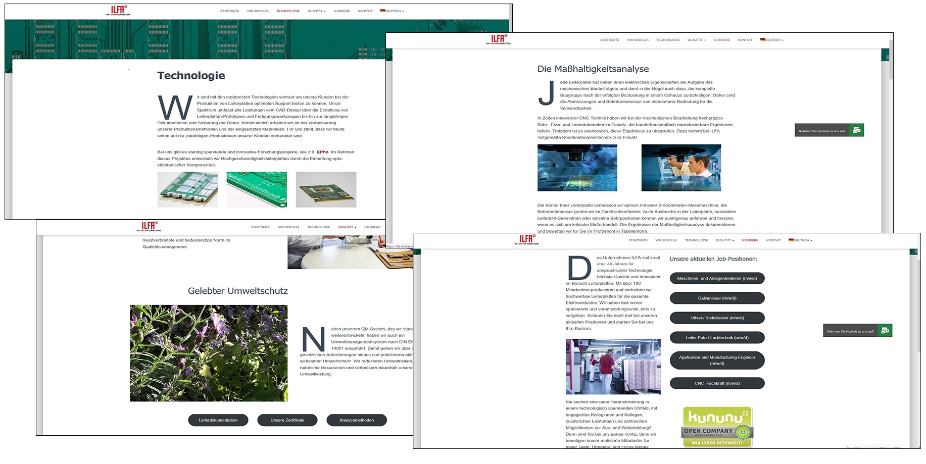Homepage-Relaunch bei ILFA - ILFA Feinstleiter Technologie